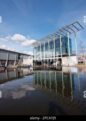 netherlands architecture institute under blue sky in dutch city of ...
