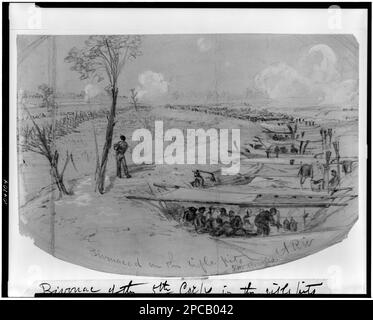 Rifle pits, 5 corps, Petersburg Stock Photo - Alamy