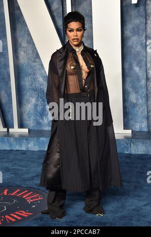 Teyana Taylor arriving at the Vanity Fair Oscar Party held at the ...