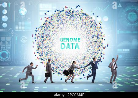 Business people in the genome data concept Stock Photo - Alamy