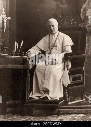 Portrait of the Pope Pius X (1835-1914). Museum: PRIVATE COLLECTION ...