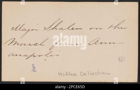 ALEXANDER SHALER (1827-1911) Union Army general in he American Civil ...