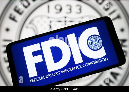 In this photo illustration, the FDIC (Federal Deposit Insurance ...