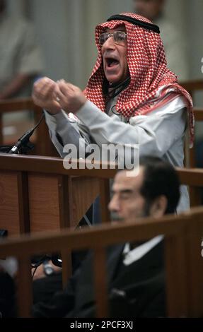 Hussein Rashid Mohammed argues with chief judge Mohammed Oreibi al ...
