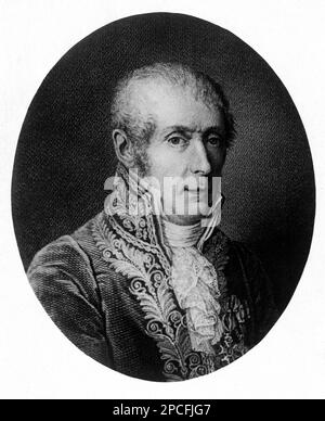 The italian Physicist ALESSANDRO VOLTA ( 1745 - 1827 ) on italian ...