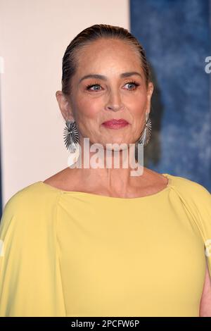 LOS ANGELES - MAR 12: Sharon Stone at the 2023 Vanity Fair Oscar Party ...