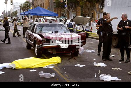 Victims of the 2003 Santa Monica Farmers Market crash hold a press ...
