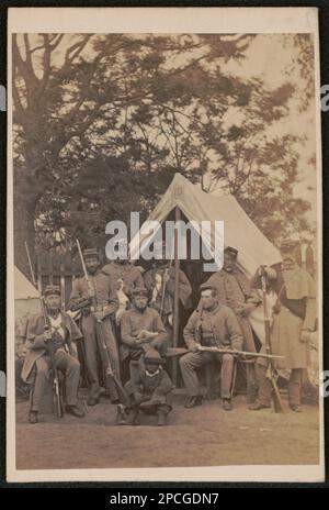 Camp of 55th New York Infantry Stock Photo - Alamy