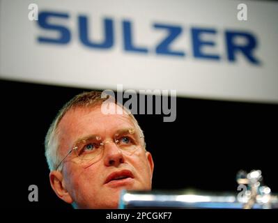 Ulf Berg, CEO Sulzer AG, poses prior to a press conference in ...