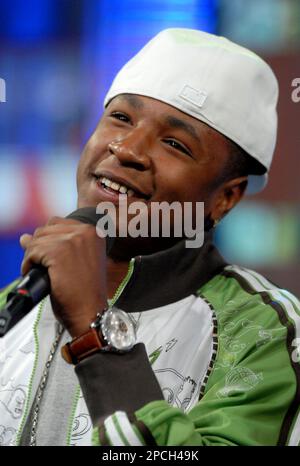 15 year old rapper, Jibbs poses backstage after making an appearance on ...