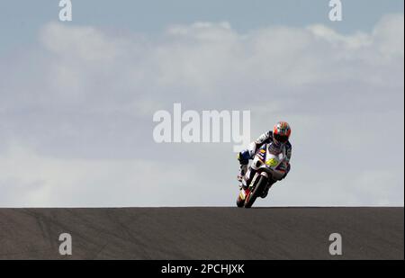 Newly crowned 125cc World Champion Spain's 125cc class motorcycle racer ...