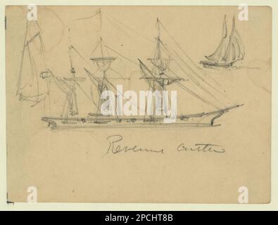 Revenue cutter. Morgan collection of Civil War drawings. Blockades ...