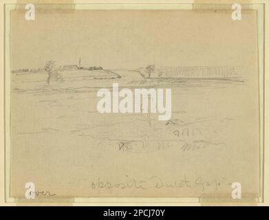 Opposite Dutch gap. Morgan collection of Civil War drawings. United ...
