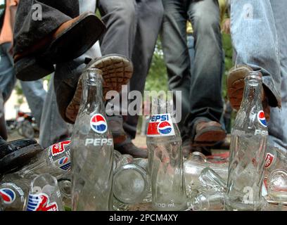 --FILE--Bottles of Pepsi cola of PepsiCo are for sale at a supermarket ...