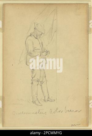 Quartermasters Color bearer Stock Photo - Alamy
