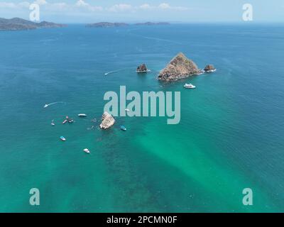 Located in the Gulf of Nicoya Tortuga Island (Isla Tortuga), Pacific ...
