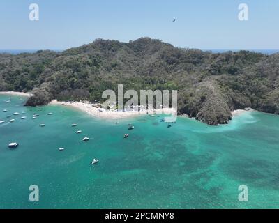 Located in the Gulf of Nicoya Tortuga Island (Isla Tortuga), Pacific ...