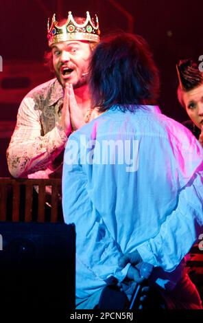 Actor Jack Black performs the role of King Herod in a production of ...
