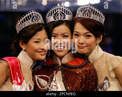 Miss Hong Kong Pageant 2006 winner Aimee Chan performs during the Miss ...
