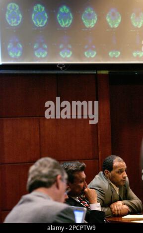 Attorney for Troy Victorino, Jeff Dowdy, right, shows a set of keys to ...