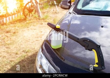 Nozzle foam generator for a sink of a high pressure. car chemicals ...