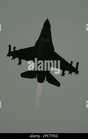 An Israeli warplane takes off to a mission in Lebanon from an air force ...