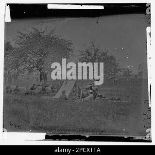 Bull Run, Virginia. Federal encampment at Blackburn's Ford, Civil War ...