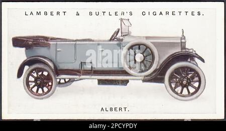 Albert Motor Car 1923 - Car Vintage Cigarette Card Stock Photo - Alamy