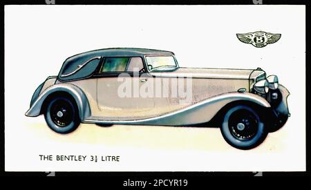 Bentley 3 Litre - Car Vintage Cigarette Card Stock Photo - Alamy