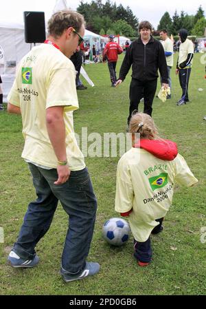German hooligans fight with the police during the European Championship ...
