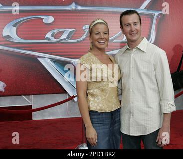 Driver Kurt Busch arrives for the NASCAR Nextel Cup auto racing series ...