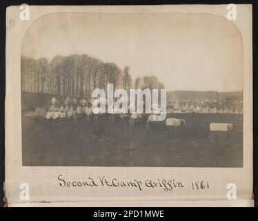 Camp Griffin 1861. Attribution of G.H. Houghton as photographer from ...