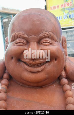A stone cutter working on a statue of Buddha, Mandalay, Myanmar Stock ...