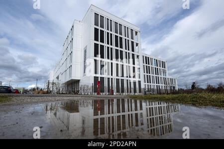 Planegg, Germany. 14th Mar, 2023. The logo of the biotechnology company ...