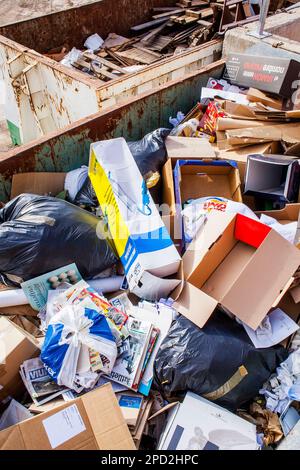 paperboard storage to recycle, recycling center Stock Photo - Alamy