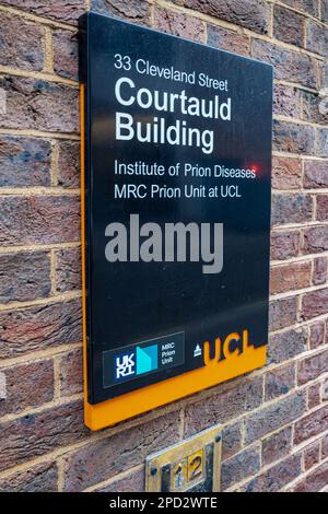 UCL Courtauld Building housing the MRC Prion Unit. Formerly The Samuel ...