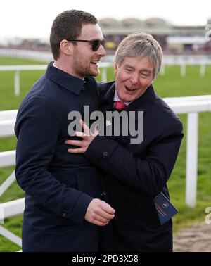 Owner and trainer of horse Marine Nationale, Barry Connell before the ...