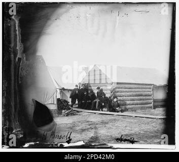 Soldiers winter quarters Army of the Potomac Stock Photo - Alamy