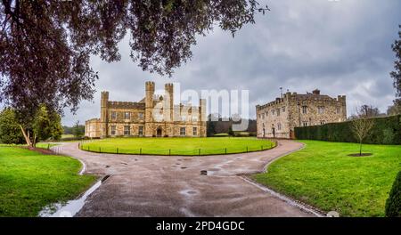 This panorama image is of the historic 11th, 12th century Norman era ...