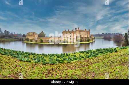 This panorama image is of the historic 11th, 12th century Norman era ...