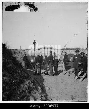 Mortar battery, Morris Island, South Carolina / Sam A. Cooley ...