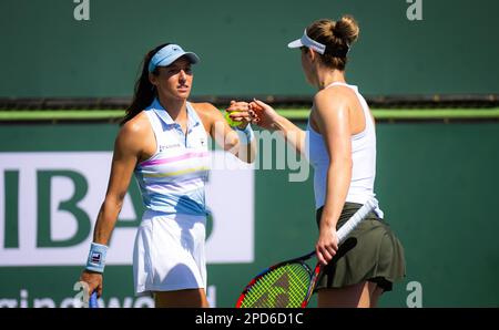 Gabriela Dabrowski of Canada & Luisa Stefani of Brazil in action during ...