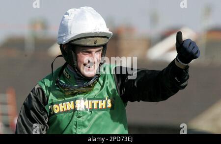 Jockey Niall Madden celebrates with Numbersixvalverde after winning the ...