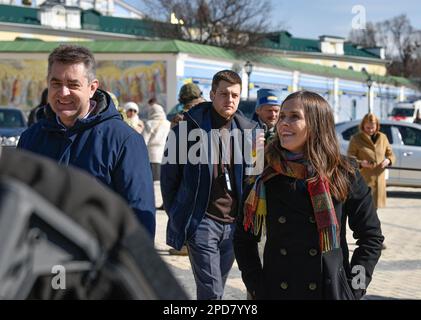 Kyiv, Ukraine. 14th Mar, 2023. Icelandic Prime Minister Katrin ...