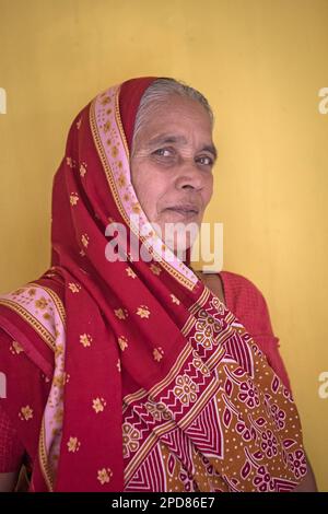 Portrait of Widow, in Ma Dham ashram for Widows of the NGO Guild for ...