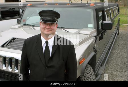 Tyler Lehmann, owner of Blackstone Limousine, is shown in one of two of ...
