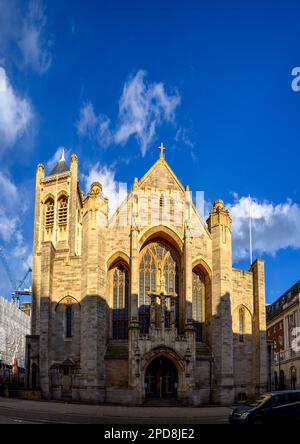 Front view of the leeds catholic cathedral of saint annes in leeds city ...