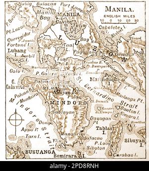 19th century Map of the Philippines Stock Photo - Alamy