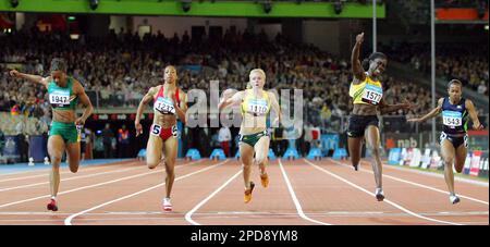 From left: South Africa's Geraldine Pillay, Cydonie Mothersill of the ...
