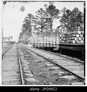 Cedar Level Station, Virginia. Station on City Point Railroad, Civil ...